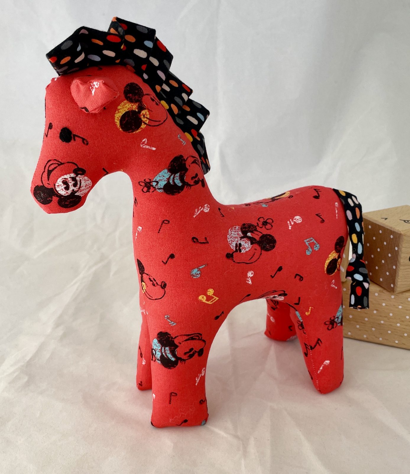 Handmade with love by Cute Cuddles NZ Fabric Pony Soft Toy